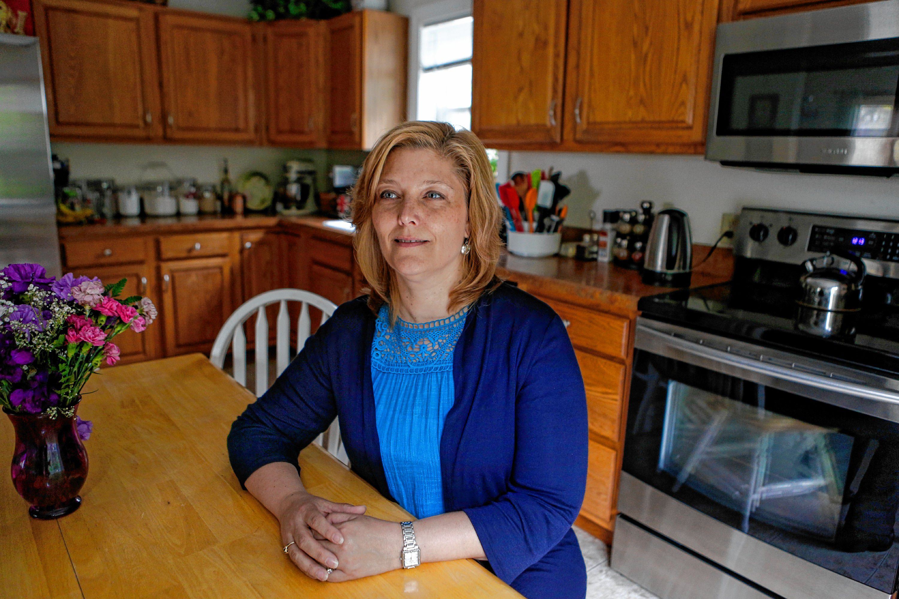 Jill Panto of Belchertown is shown May 3, 2017 in her home. ⋆ Valley Advocate