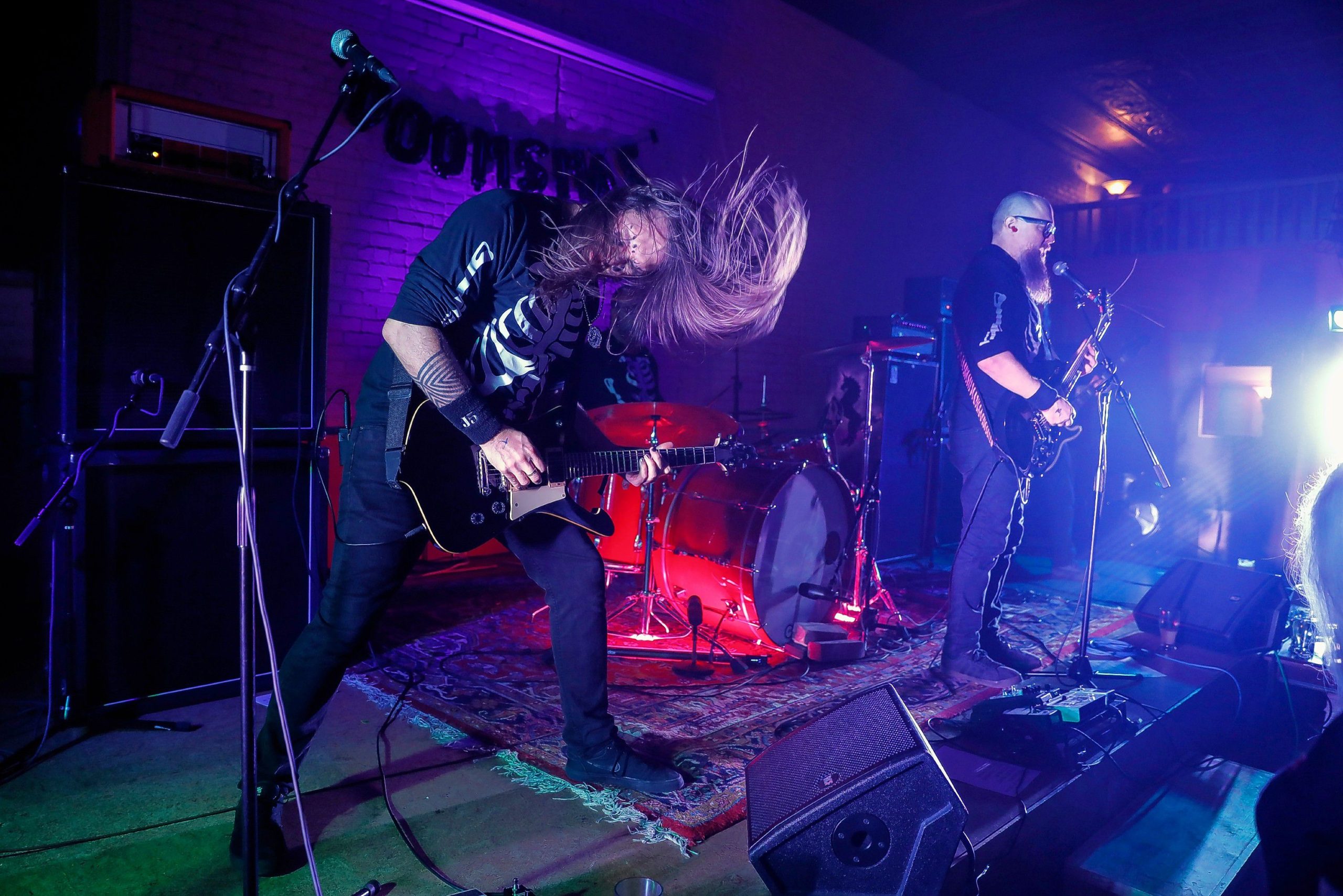 The band Problem With Dragons performs at the Doomsmas event at the ...